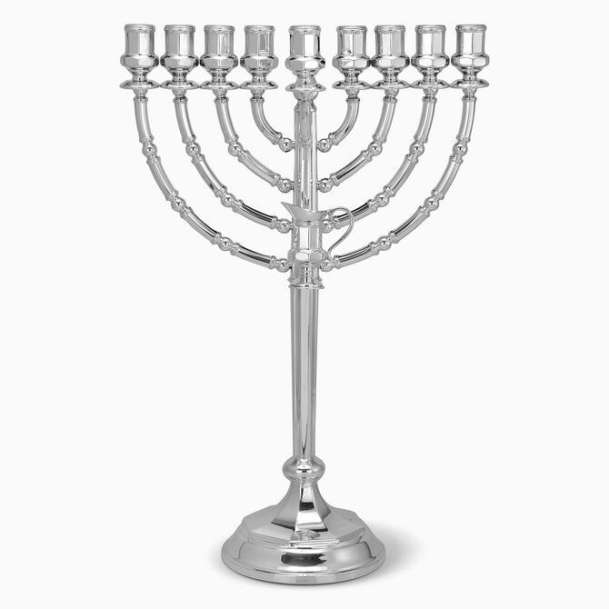 Beit Hamikdash Menorah Sterling Silver Small | Hazorfim