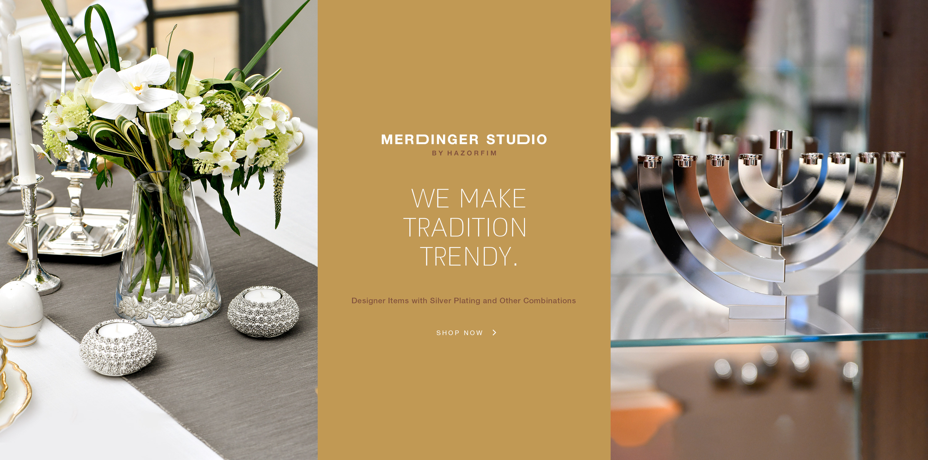 Hazorfim - Handmade Silver Candlesticks, Candelabras And Menorahs