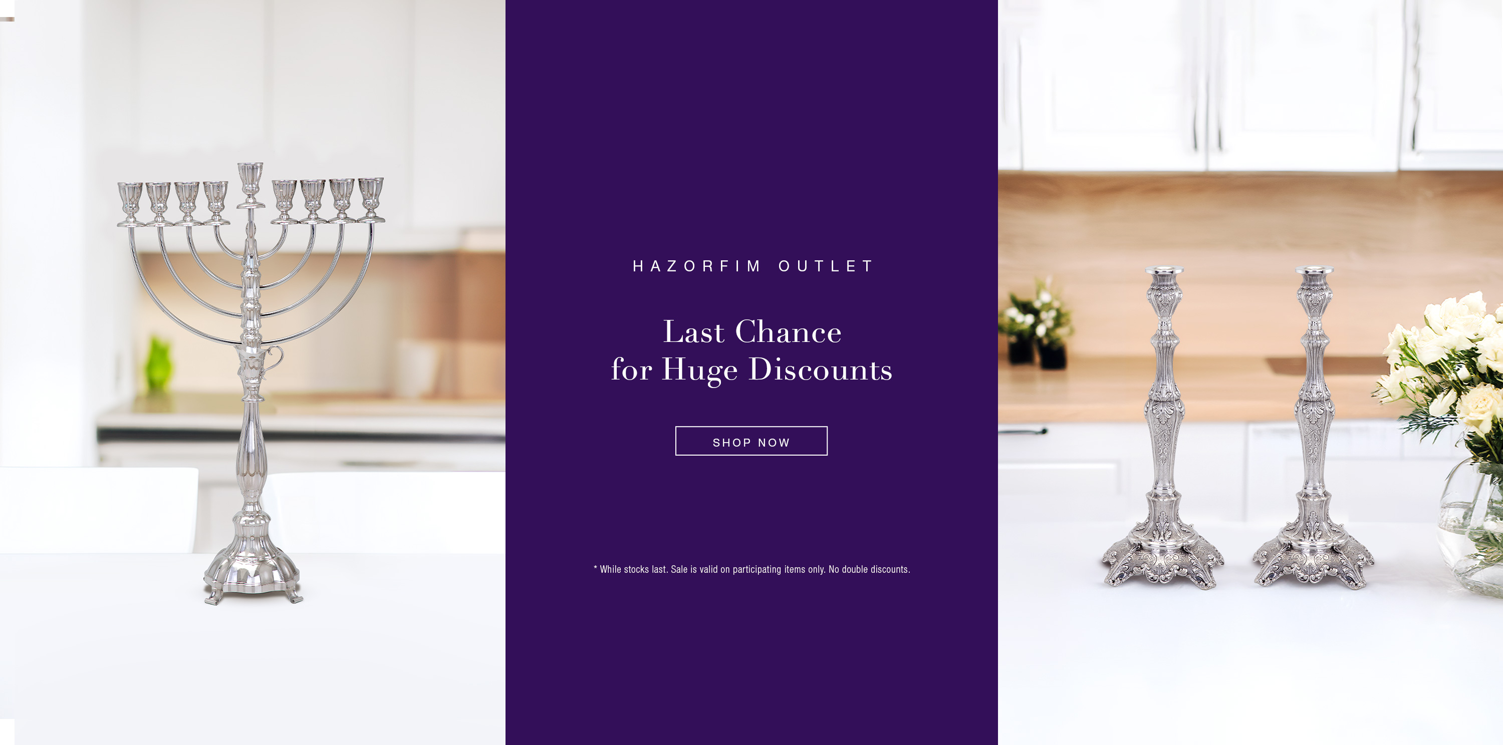 Hazorfim - Handmade Silver Candlesticks, Candelabras And Menorahs