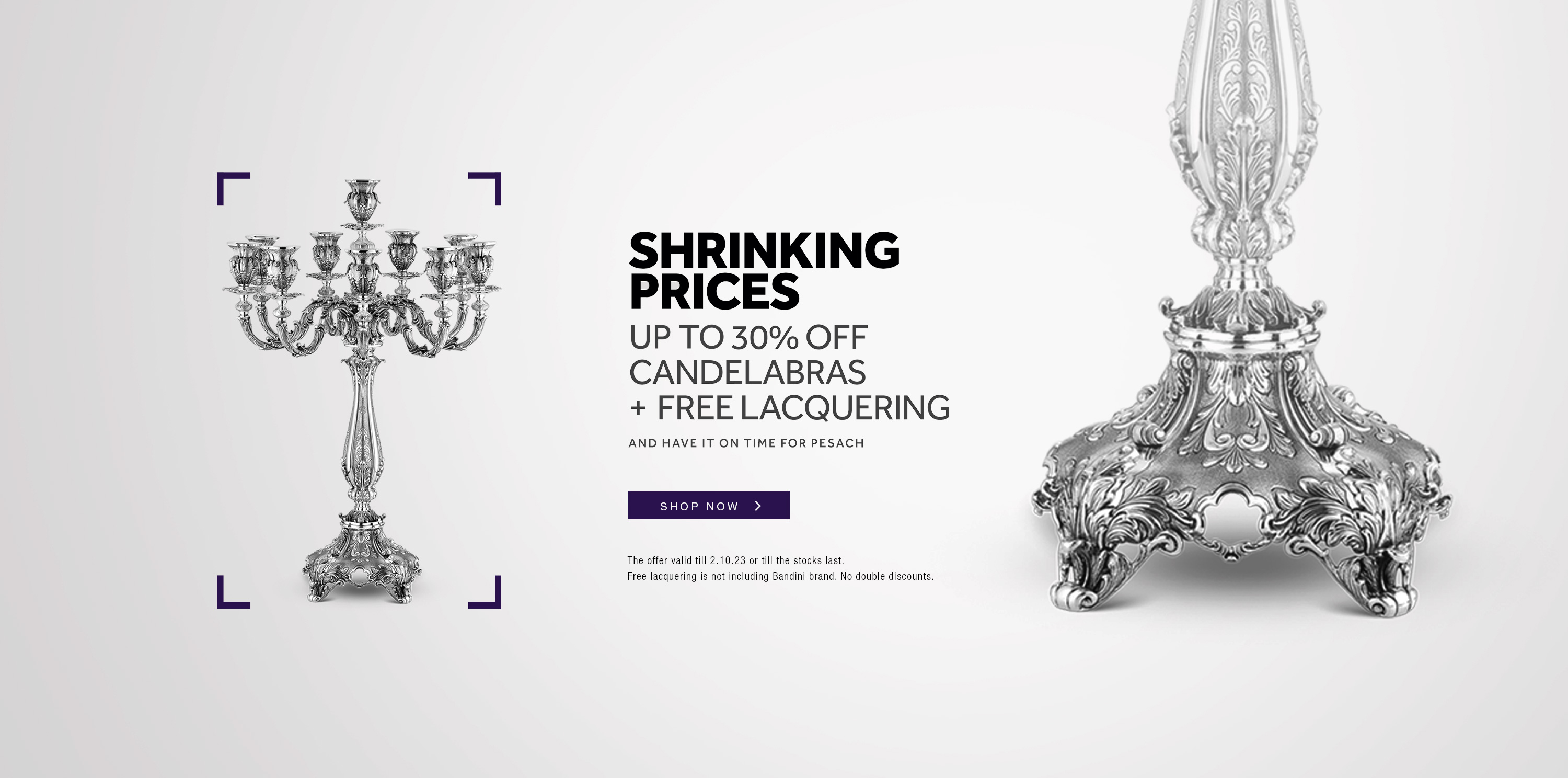 Hazorfim - Handmade Silver Candlesticks, Candelabras And Menorahs